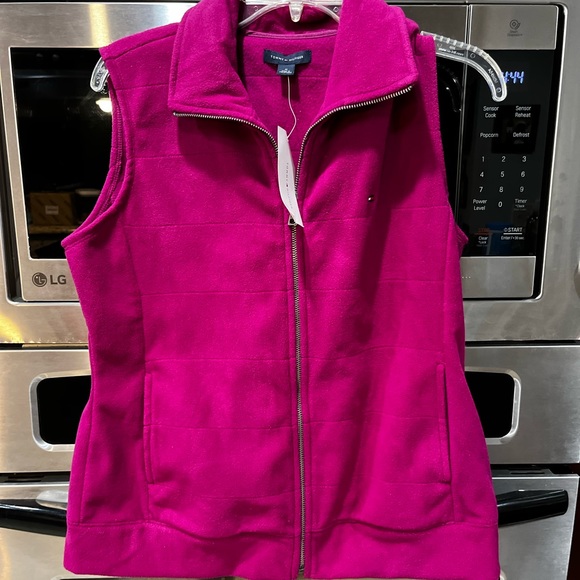 Tommy Hilfiger | Jackets & Coats | Tommy Hilfiger Raspberry Vest | Poshmark
